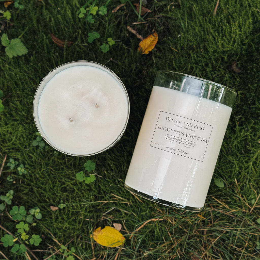 Oliver and Rust Candle | Eucalyptus White Tea
